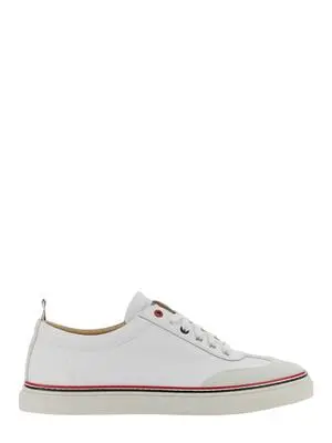 Thom Browne Low-top Leather Sneakers - White