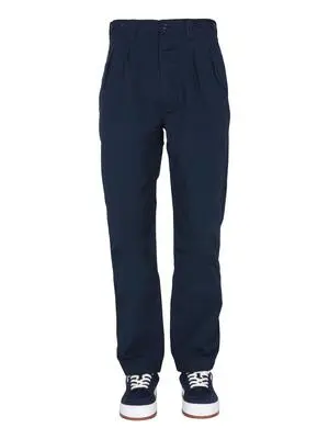 NIGEL CABOURN Oversize Fit Trousers - Blue