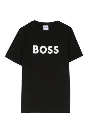 BOSS T-shirt With Logo - Black