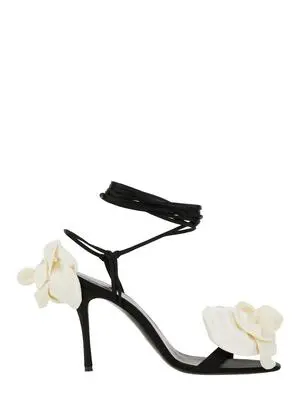 Magda Butrym Sandal With Floral Detail - Black
