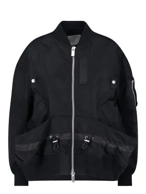 Sacai Nylon Blouson Jacket - Black