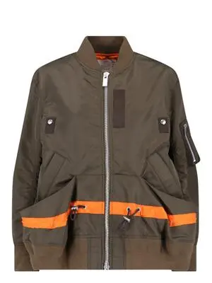 Sacai Nylon Blouson Jacket - Green