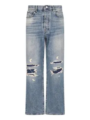 Balenciaga Wide-leg Denim Jeans - Blue