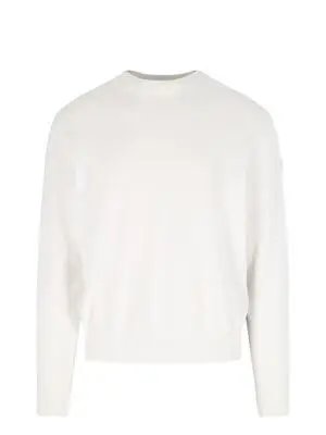 Moncler X Mercedes-benz Nigo Logo Crewneck Sweatshirt - White