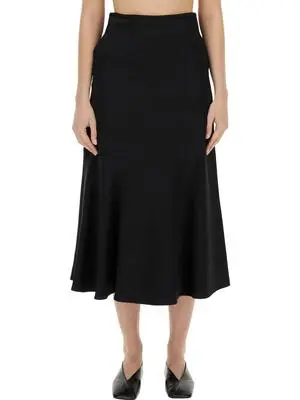 JIL SANDER Flared Skirt - Black