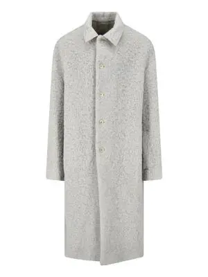 Rick Owens Alpaca Blend Coat - Gray