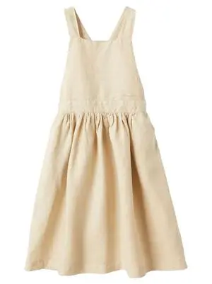IL GUFO Sleeveless Linen Dress - Beige