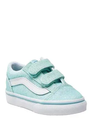 VANS Old Skool V Glitter Sneakers - Baby Blue