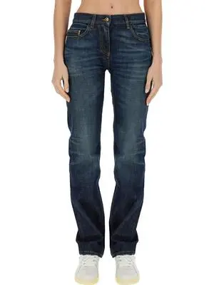 Palm Angels Straight Leg Jeans - Blue