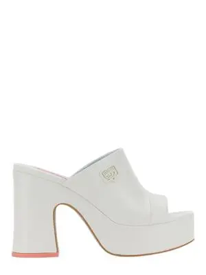 CHIARA FERRAGNI Eyelike Sandal - White