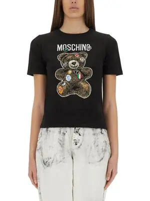 Moschino Teddy Bear Cotton Sweater - Black