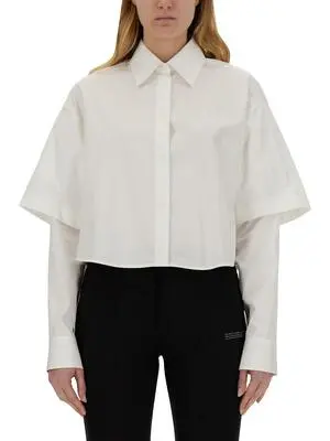 Off-White Poplin Shirt - White