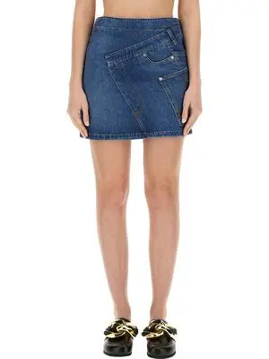 JW Anderson Denim Miniskirt - Blue