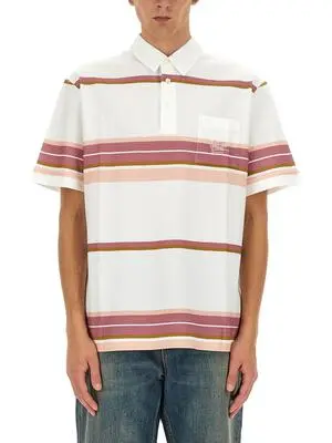 Etro Polo Shirt With Pegasus Embroidery - Ivory