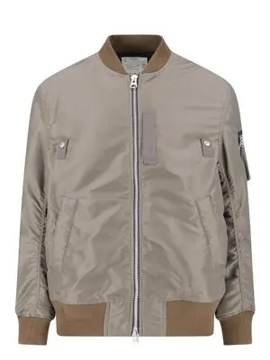 Sacai Zip Blouson - Taupe
