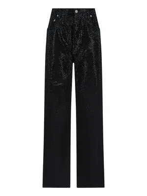 GOLDEN GOOSE Rhinestone Straight Jeans