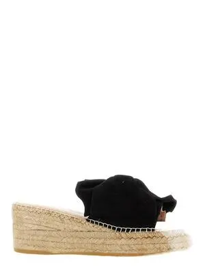 Manebí Knot Espadrille Sandal - Black