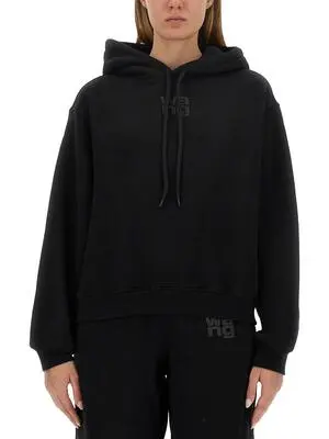 Alexander Wang Essential Oversized Sweatshirt - Black