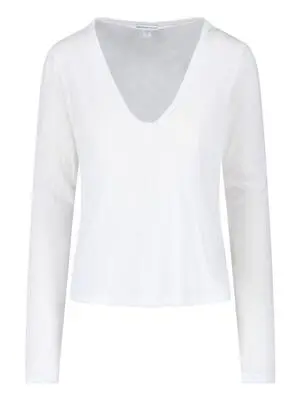 JAMES PERSE V-neck T-shirt - White