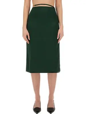 Jacquemus Midi Skirt - Green