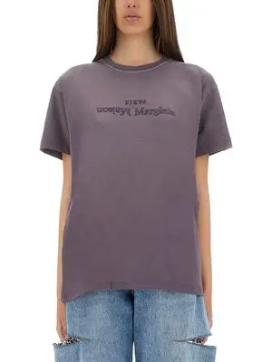 MAISON MARGIELA Reverse Logo T-shirt - Purple