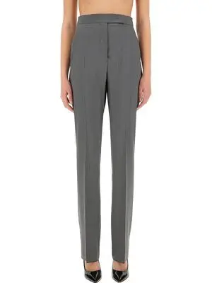 Max Mara Straight Fit Trousers - Grey