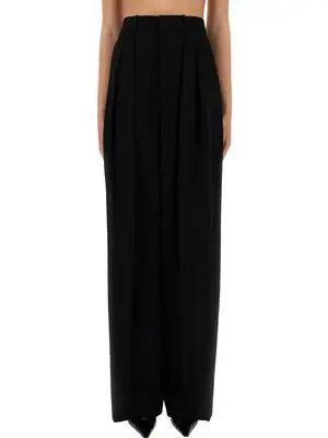 Saint Laurent Wide-leg Trousers - Black