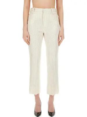 TOM FORD Pinstriped Trousers - Powder
