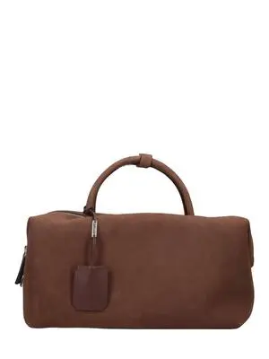 Max Mara Medium Suede Holdall Bag - Brown