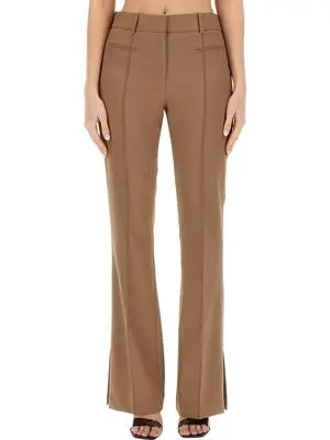 Helmut Lang Slim Fit Boot-cut Trousers - Beige