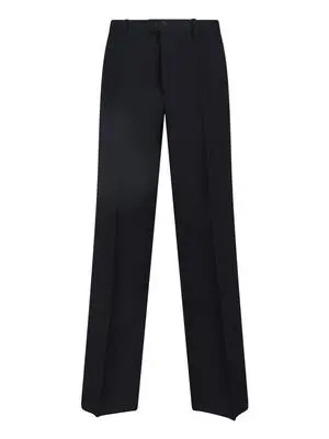 Burberry Tailored Virgin Wool Trousers Black