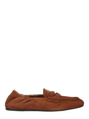 Miu Miu Ruches Loafers - Brown