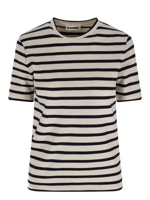 Miu Miu Stripe T-shirt - Cream