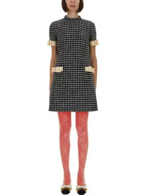 Valentino Garavani Boucle' Mini Dress - Blue