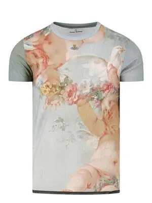Valentino Garavani Jil Sander Short Sleeve Printed Top - Multi