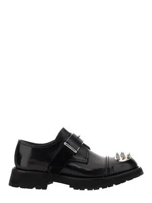 Alexander McQueen Studded Derby Loafer - Black