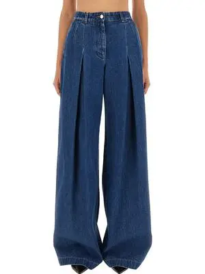 Dolce & Gabbana Wide Leg 5 Pocket Pants - Denim