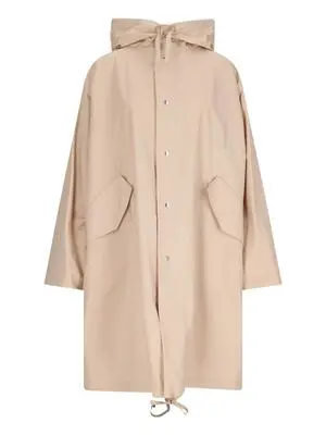 JIL SANDER Back Logo Parka - Beige