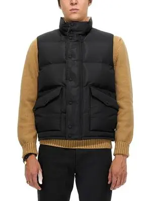 Alexander McQueen Graffiti Logo Print Down Vest - Black
