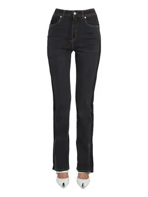 Alexander McQueen Wide Leg Jeans - Black