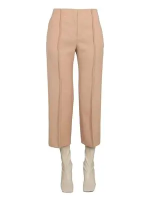 JIL SANDER Wool Pants - Beige