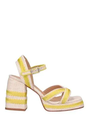 CastaÑer Vero Raffia Sandals - Beige