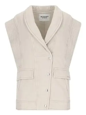 Isabel Marant Denim Vest - Beige