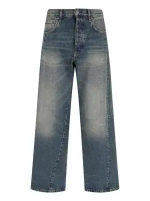 SUNFLOWER Twist Wide Jeans - Blue