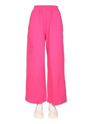 Alexander McQueen Wide-leg Jogging Trousers - Fuchsia