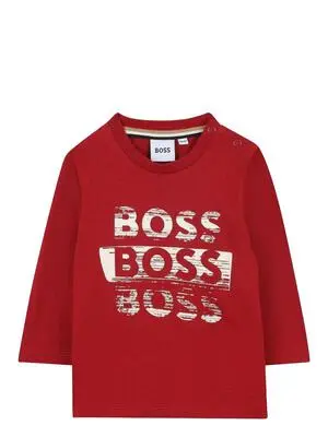 BOSS T-shirt With Logo - Red