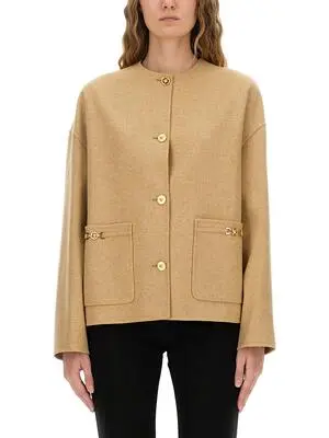 Versace Buttoned Jacket - Beige
