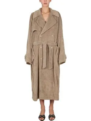 Balenciaga Towel Trench Coat - Beige