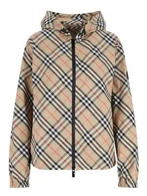 Burberry Check Waterproof Jacket - Beige