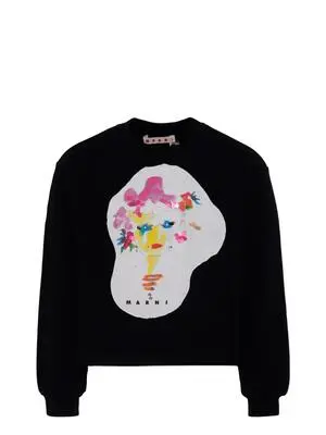 Marni Logo Sweatshirt - Black